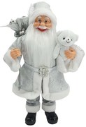 Dekorace Santa Claus Stříbrný 60cm