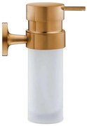 Duravit Starck T - Dávkovač mýdla s držákem, matné sklo/kartáčovaný bronz 0099350400
