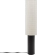Bílá/černá stojací lampa s textilním stínidlem (výška 142 cm) Dulan – Kave Home