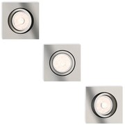 Philips 50403/17/pn bodové svítidlo donegal 3x5,5w|gu10 - triple pack