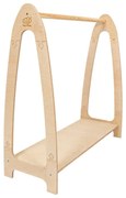 Dětský věšák v dekoru borovice v přírodní barvě 60x96 cm Montessori – Meowbaby