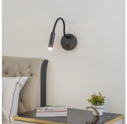 Brilagi - LED Stmívatelná flexibilní nástěnná lampa MAYA 1xG9/4W/230V černá BRI085