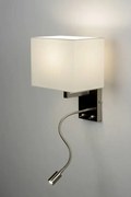 Nástěnné designové bílé svítidlo do ložnice na čtení Talisman White