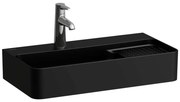Laufen VAL - Umývátko, 60x31 cm, bez přepadu, otvor pro baterii, matná černá H8152857161041