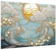 Obraz - 3D perly v oceánu (70x50 cm)