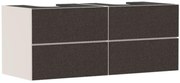 Hansgrohe Xevolos E - Umyvadlová skříňka, 137x56x55 cm, 4 zásuvky, matná béžová/textilní tmavá šedá 54197660