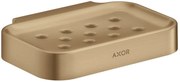 Axor Universal Circular - Mýdlenka s držákem, kartáčovaný bronz 42805140