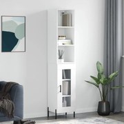 Skříň highboard bílá 34,5 x 34 x 180 cm kompozitní dřevo