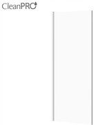 Cersanit Crea, skleněná stěna ke sprchovému koutu 80X200, 8mm čiré sklo, chromový profil, S159-009