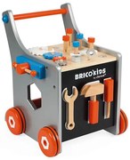 Janod - Dřevěné chodítko s nářadím BRICOKIDS J06478