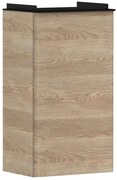 Hansgrohe Xelu Q - Umyvadlová skříňka, 63x34x27 cm, 1 dvířka, panty vlevo, přírodní dub/matná černá 54013670