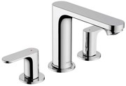 Hansgrohe Rebris S - Umyvadlová baterie s výpustí, 3-otvorová instalace, chrom 72530000