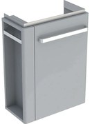 Geberit Selnova Compact - Umyvadlová skříňka, 45x25x60 cm, 1 dvířka, panty vpravo, světle šedá 501.495.00.1