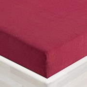 Froté napínací prostěradlo FR-010 Vínové 90 x 200 - výška 20 cm