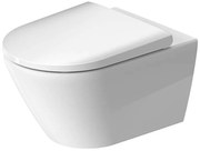 Duravit D-Neo - Závěsné WC se sedátkem SoftClose, Rimless, bílá 45770900A1