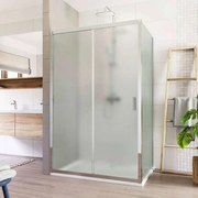 Mereo Mereo, Sprchový kout, Lima, obdélník, zasunovací dveře a pevný díl, L/P, chrom ALU, sklo Point, CK85432K