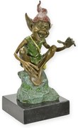 Bronzová socha - Skřítek pohádková figurka