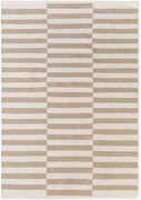 Bílý/světle hnědý oboustranný/ručně tkaný vlněný koberec 160x230 cm Vika – Hanse Home