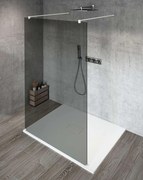 Gelco Vario - Sprchová stěna Walk-In do prostoru, 110 cm, Coated Glass, bílá/kouřové sklo GX1311GX2215