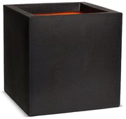 Capi Urban Smooth NL Pot Square Black V 30 cm / D 30 cm
