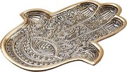 HAMSA Dekorační podnos 20 cm - zlatá