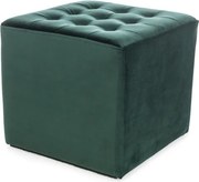Zelený taburet LORI VELVET