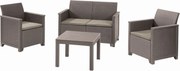 Zahradní sestava Emma 2 seater set pro 4 osoby - cappuccino