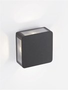 NV 9492580 Venkovní nástěnné svítidlo SERIKA antracitový hliník a čiré sklo LED 8W 3000K 220-240V 222st. IP65 - NOVA LUCE