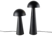 Sada 2 chytrých venkovních stojacích lamp černá 50 cm a 65 cm vč. Wifi A60 - Mushroom