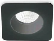 ILUX 252056 LED Stropní zápustné bodové svítidlo Ideal Lux ROOM-65 SQUARE BK 252056 8W 800lm 3000K IP65 10cm hranaté černé - IDEALLUX