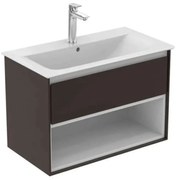 Ideal Standard Connect Air - Skříňka pod umyvadlo, 80x44x52 cm, hnědá mat/bílá mat E0827VY