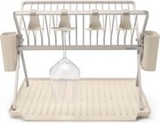 Béžový kovový dvoupatrový odkapávač 42x51 cm – Brabantia