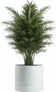 PLASTOVÝ KVĚTINÁČ LUNA CYLINDER 43,5X38 CM BÍLÁ