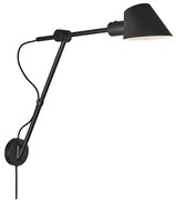 Nordlux - Nástěnná lampa STAY 1xE27/60W/230V černá