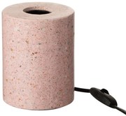 Růžová stolní lampa Terrazzo - Ø 10*13 cm/E27
