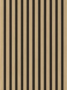 Mexen Lam-F, akustické stěnové lamely 275 × 30 cm, plstěný podklad 8 mm, technická dýha, dub zlatavý, S105-275307-3015-003