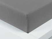 XPOSE® Jersey  prostěradlo Exclusive  na vysokou matraci - tmavě šedé 90x200 cm