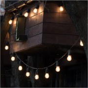 LED Stm solární řetěz STARLIGHT NEO 20xE27/3,7V 2700K IP54 2400 mAh 21,5m + DO