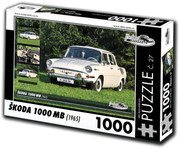 Retro-auta puzzle č. 27 škoda 1000 mb (1965) 1000 dílků