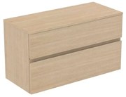 Ideal Standard Finesse - Umyvadlová skříňka, 100x44x56 cm, 2 zásuvky, bílý dub E3424US