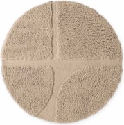 Béžový ručně tkaný kulatý koberec ø 160 cm Lambeth Jasper – Ted Baker
