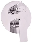 RAV Slezák Nil - Baterie pod omítku, pro 2 spotřebiče, s tělesem, chrom NL186K