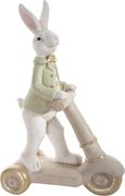 Velikonoční dekorace FIG 157B zajíc na motorce