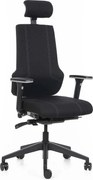 MERCURY Ergonomická kancelářská židle DELI - černá látka