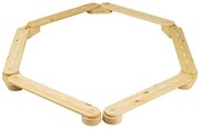 Senzorická dráha z borovicového dřeva v přírodní barvě 10x408x5 cm Montessori – Meowbaby