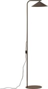 Hnědá kovová stojací lampa (výška 160 cm) Nocte – Micadoni