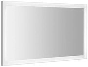Sapho Flut - Zrcadlo Flut s LED osvětlením 120x70 cm, bílá FT120