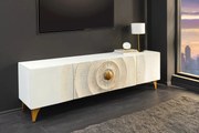 Designový TV stolek Venetia 180 cm bílé mango
