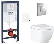 Závěsný wc set do lehkých stěn / předstěnová montáž GROHE Euro Ceramic SIKOGRSEUSA