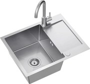 Kuchyňský nerezový dřez QUADRON LUKE 116 + BATERIE 60x48x20 cm